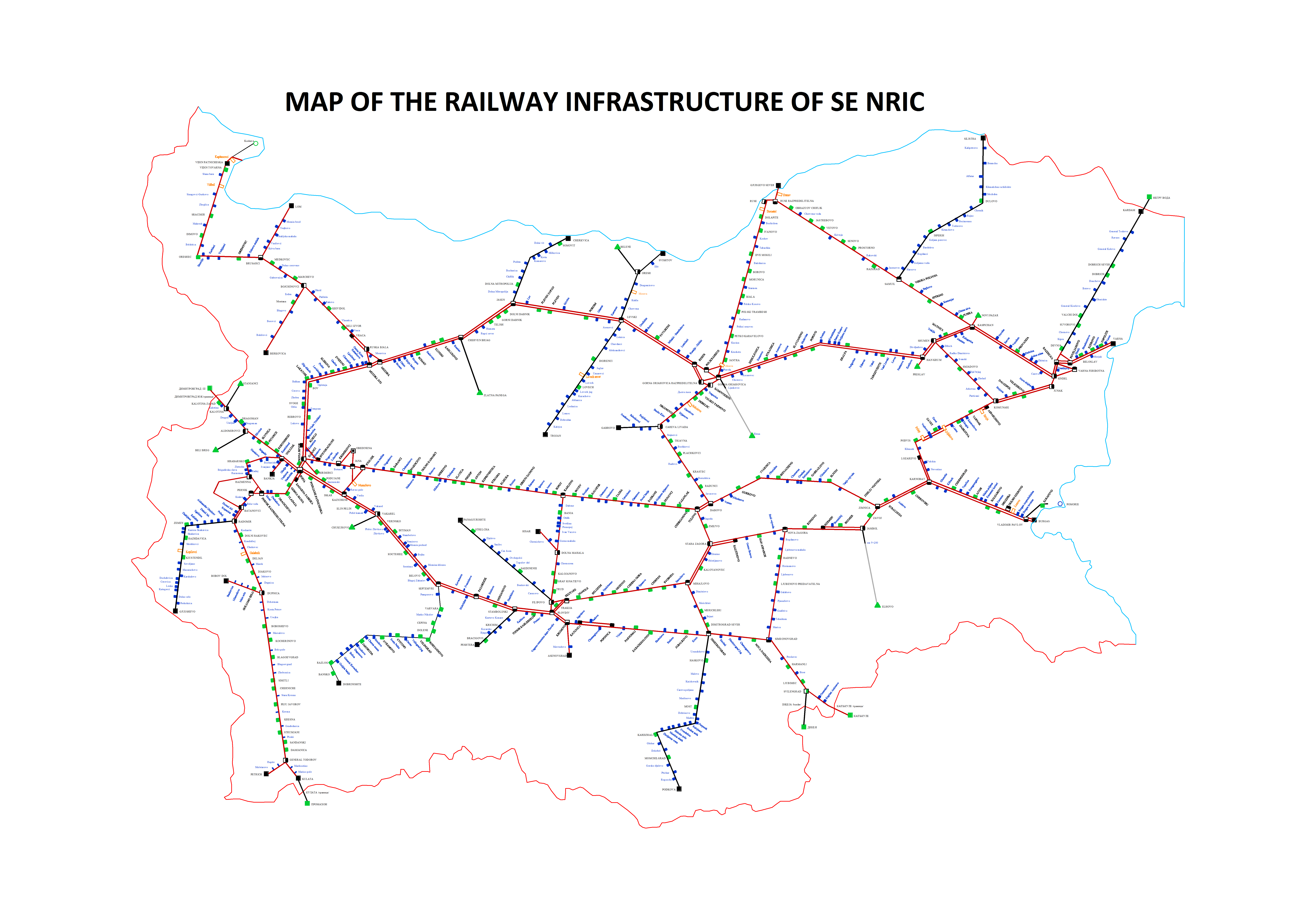 NRIC :: Map of railway infrastructure